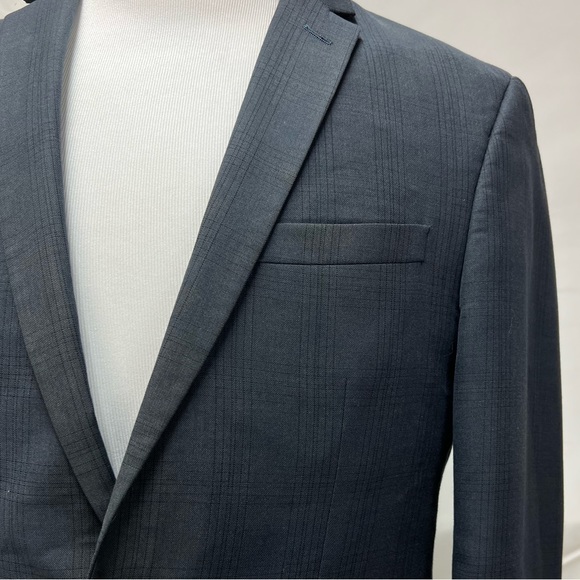 Andrew Fezza | Suits & Blazers | Andrew Fezza Slim Fit Navy Blue Black ...